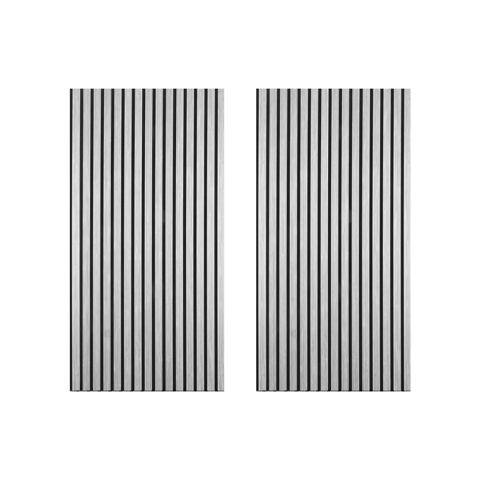 Grey Acoustic Slat Wood Wall Panels – 1200mm, 2-Pack