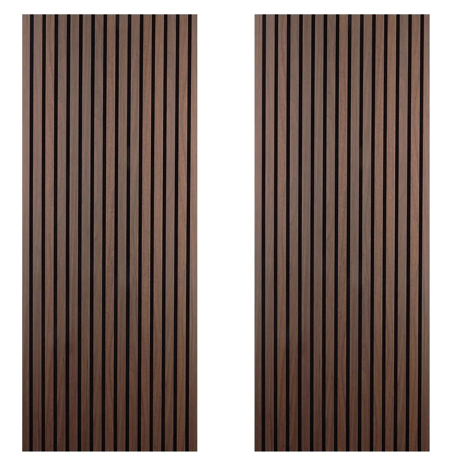 Smoked Oak Acoustic Slat Wood Wall Panels – 2400mm, 2-Pack