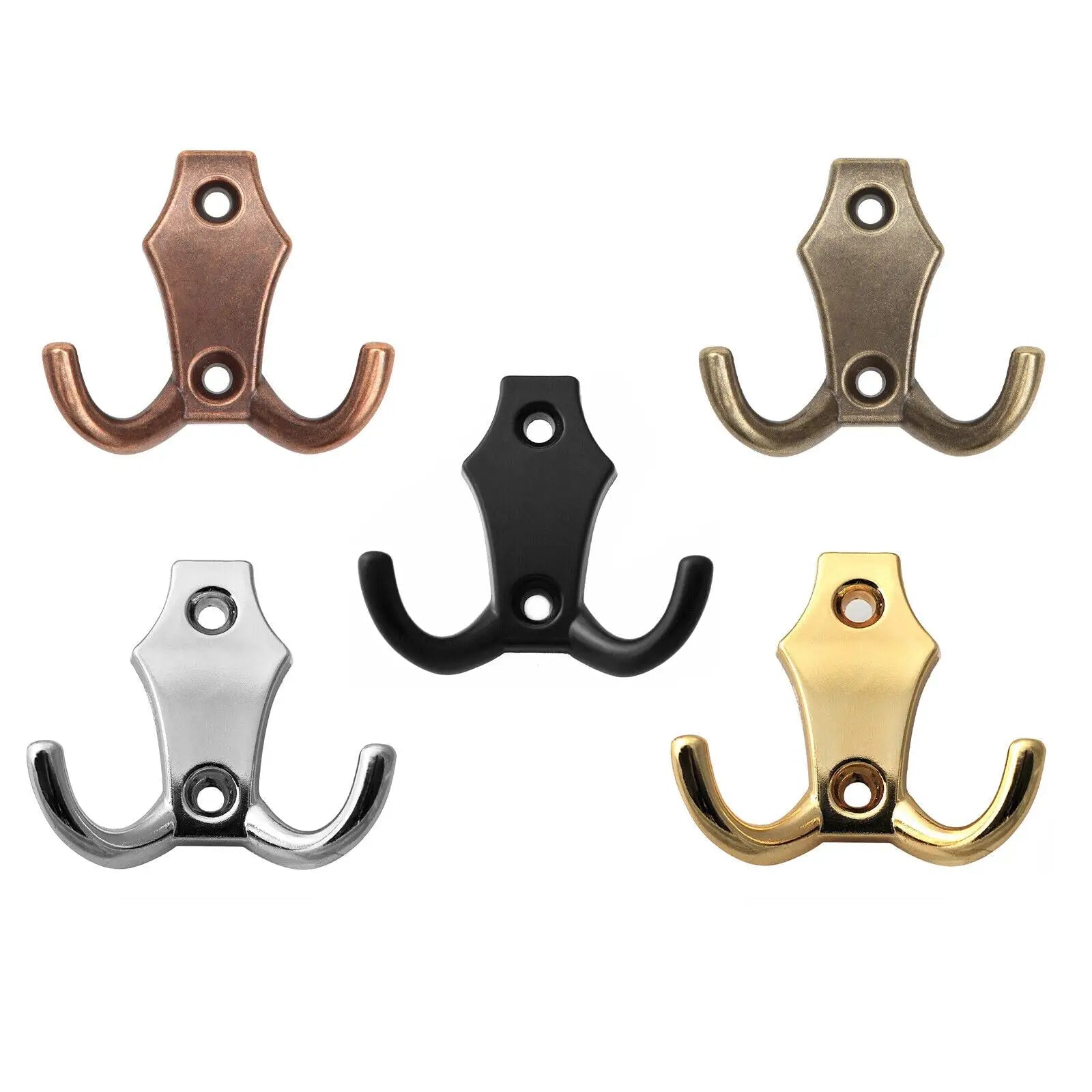 Sturdy Double Robe Hook made from Aluminium Alloy