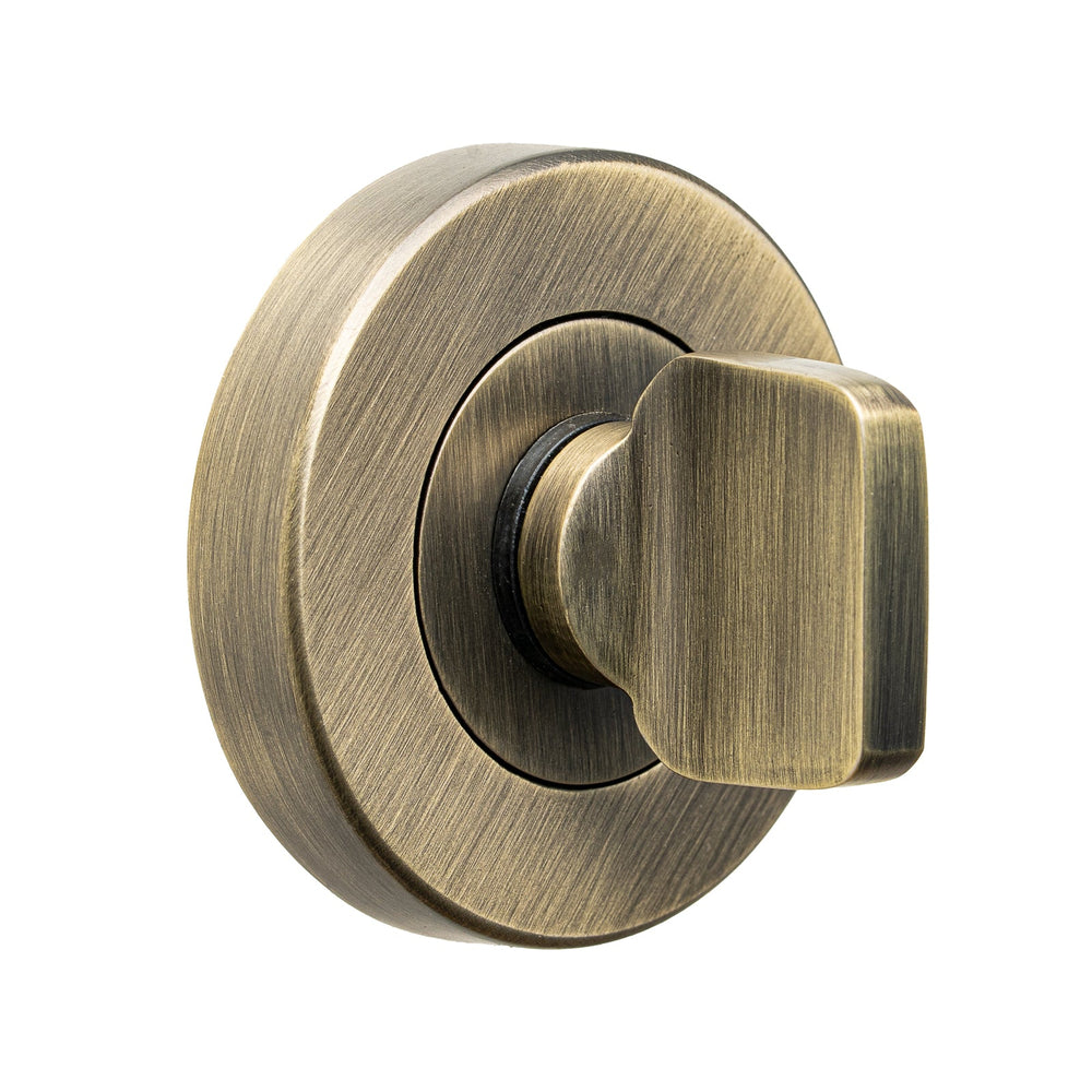 Antique Brass Bathroom Thumbturn and Release - Stylish and Practical