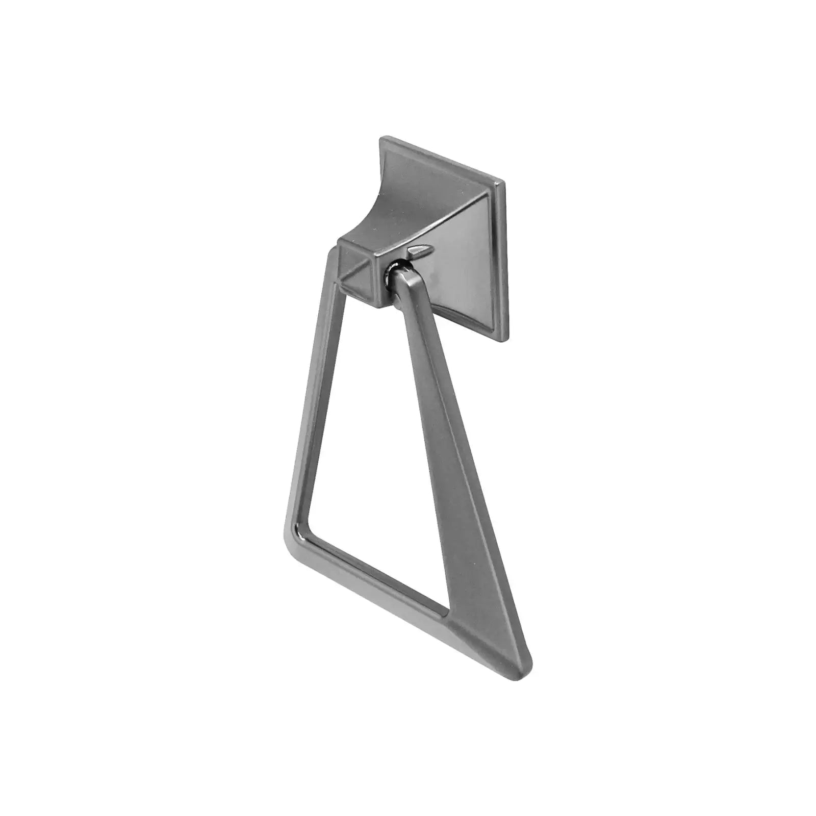 Fortuna Triangle Drop Ring Pull Handles - Graphite | DecorAndDecor