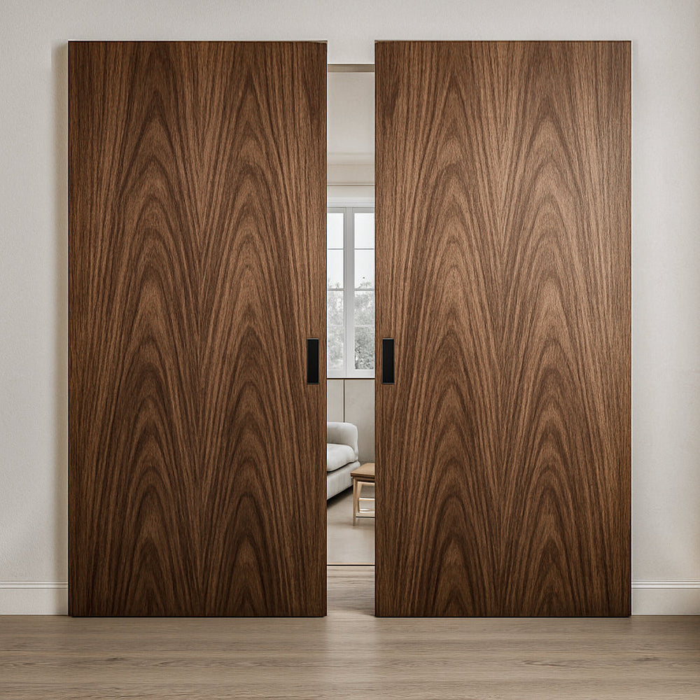 I-Slide Invisible Sliding Door Kit - Both Way Soft Close - Double Door