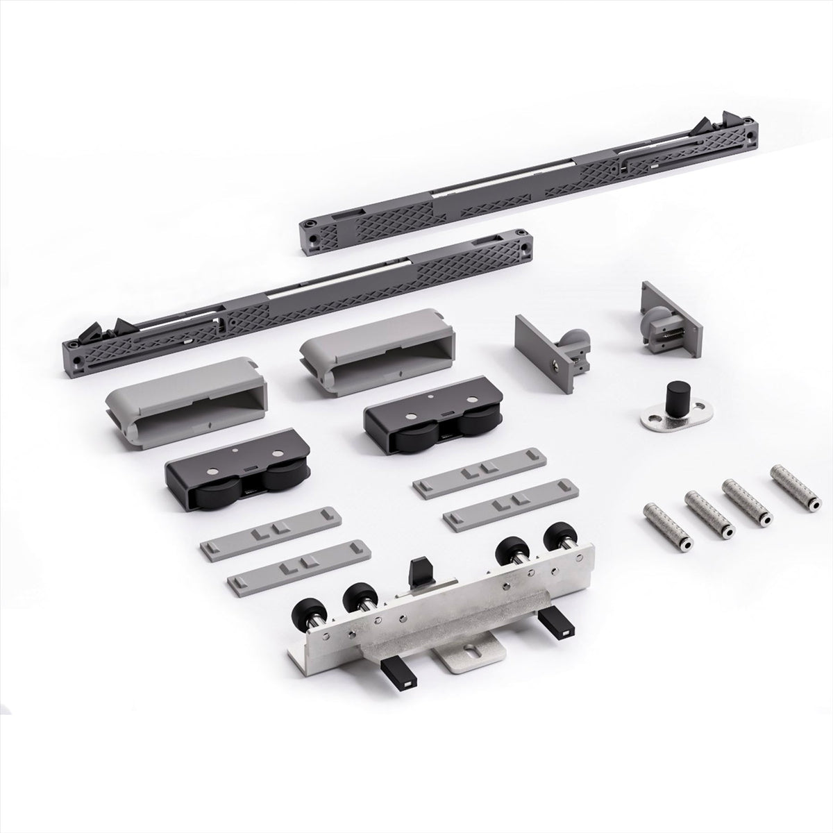 I-Slide Invisible Sliding Door Kit - Both Way Soft Close - Double Door