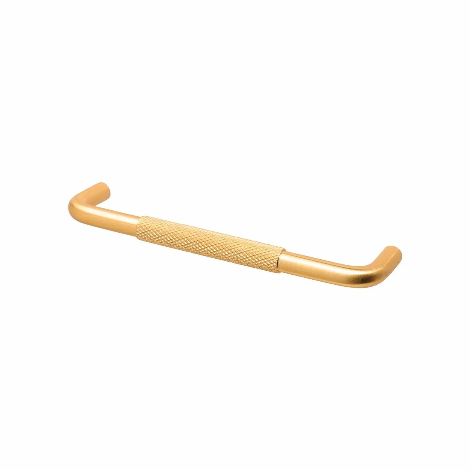 Insignia - Knurled D Shaped Cabinet Drawer Handles - Matt Gold