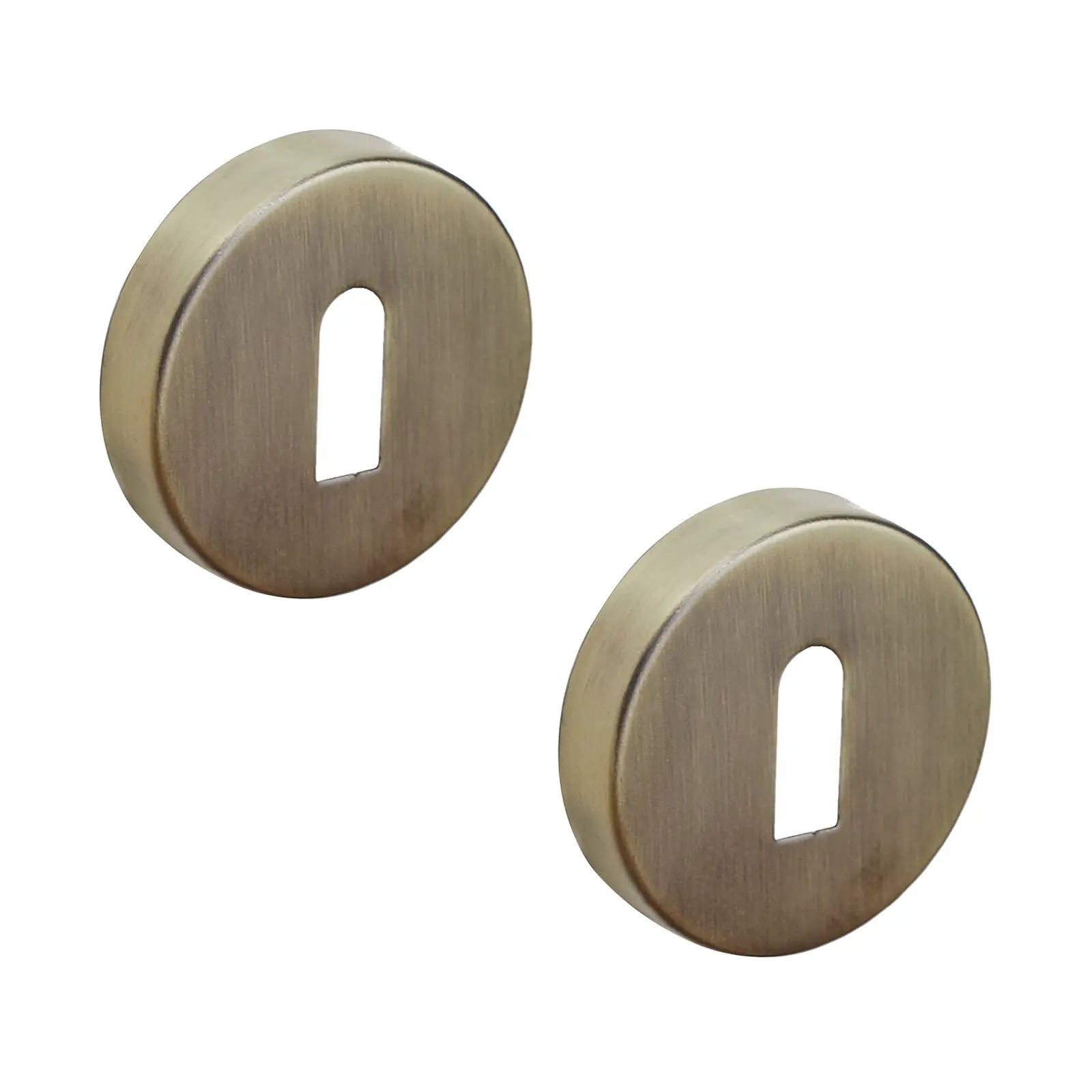 Antique Brass Keyhole Cover Escutcheon - Enhance Your Décor
