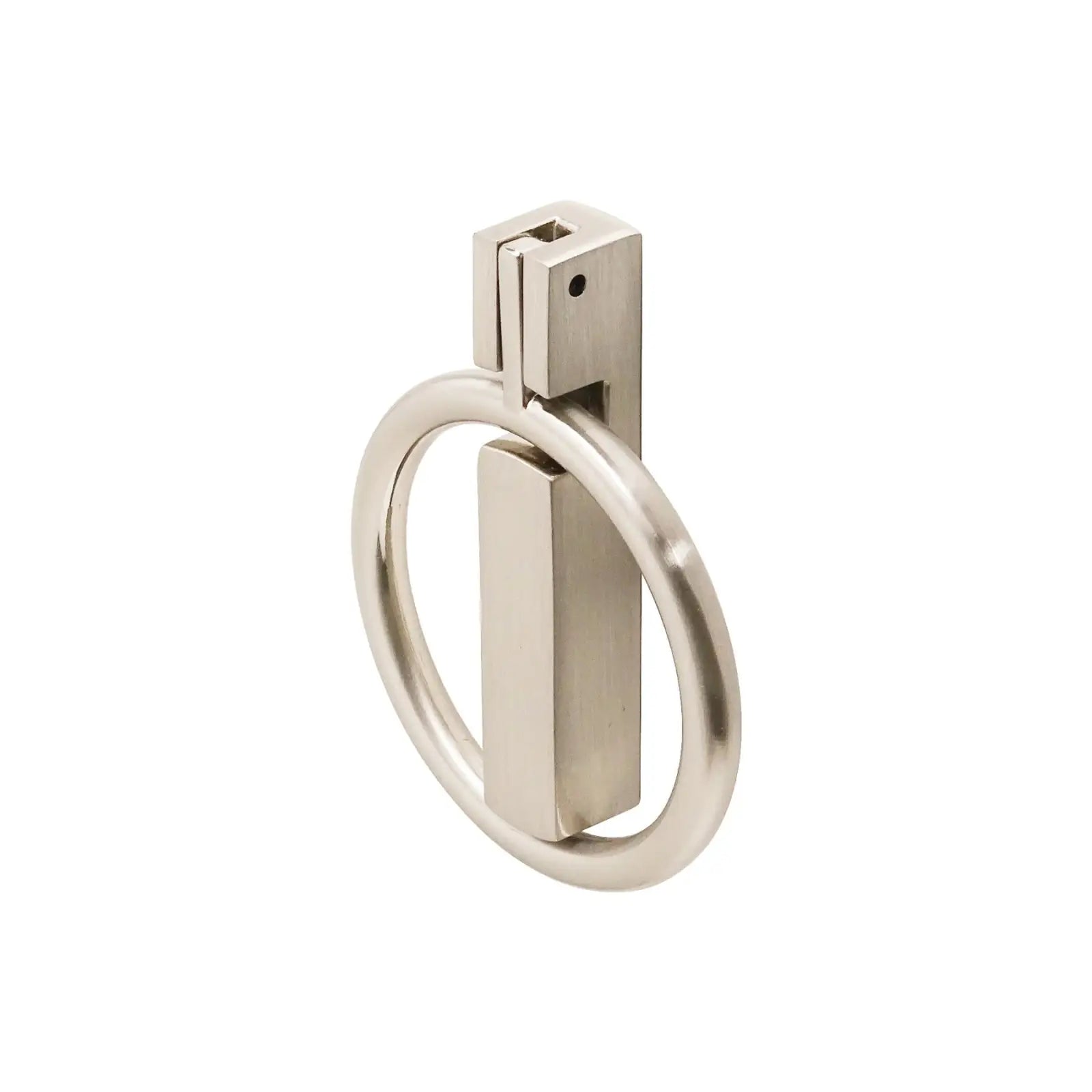Lancer Round Drop Ring Pull Handles - Satin Nickel | DecorAndDecor